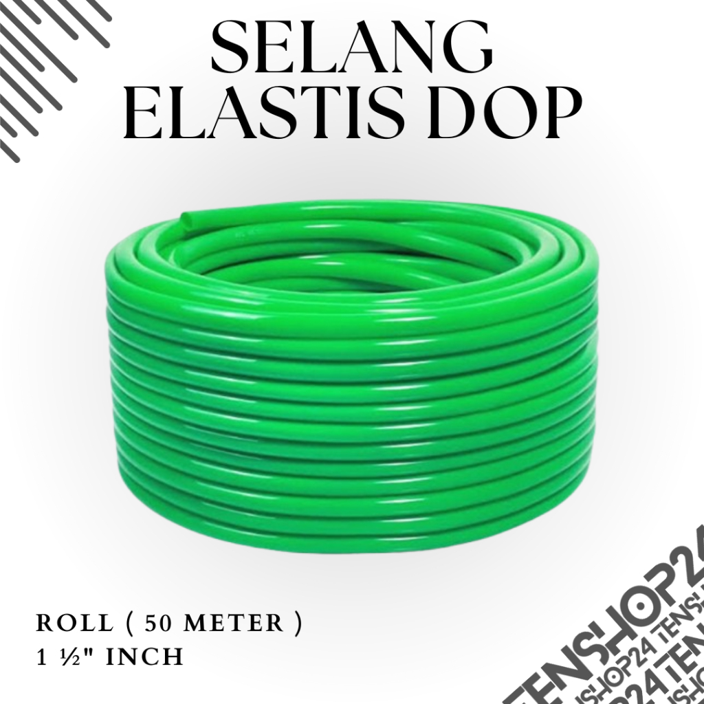 Jual Selang Air Elastis Dop 1 1/2" Inch 50 Meter Ekonomis Selang Taman Kebun Pekarangan | Shopee ...
