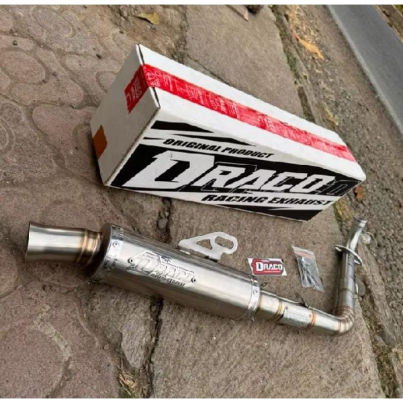 Jual knalpot original draco corong medwick vario aerox new type leher ...