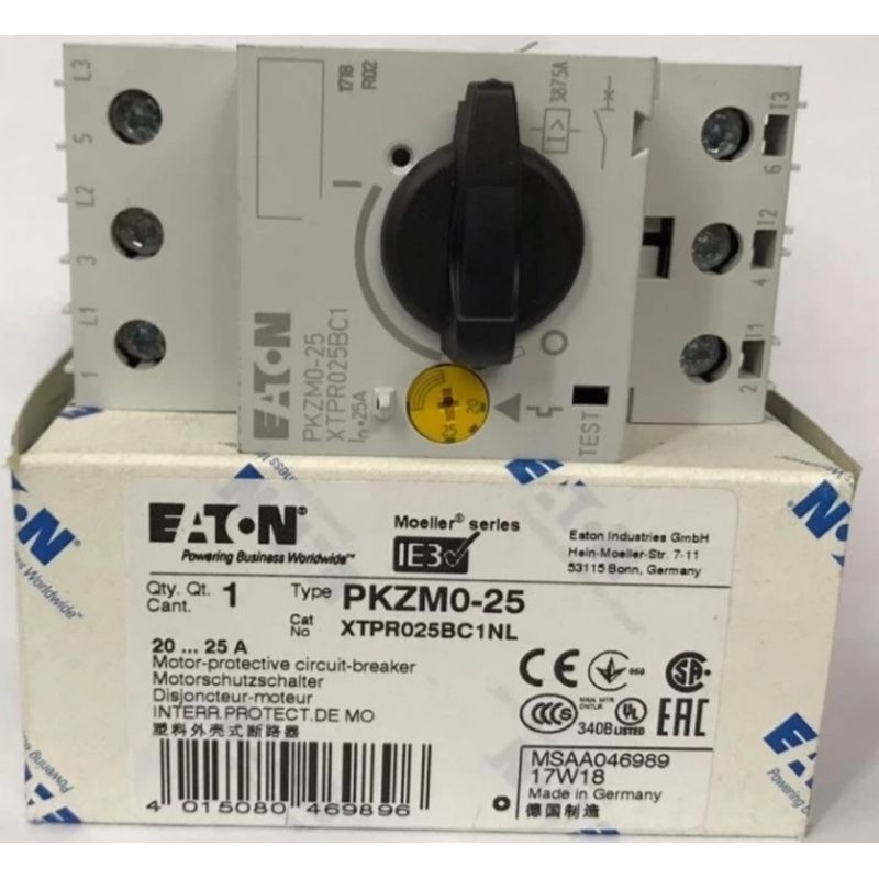 Jual EATON Moeller PKZM0-25 Motor protection circuit breaker 20-25A ...