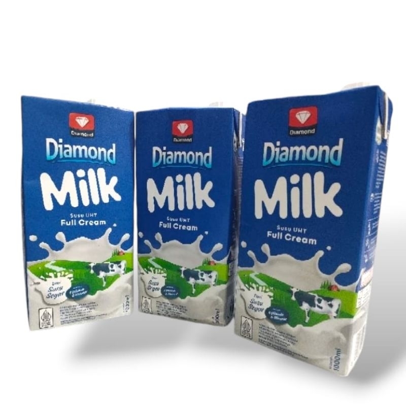 Jual SUSU UHT DIAMOND FULL CREAM 1 LITER | Shopee Indonesia