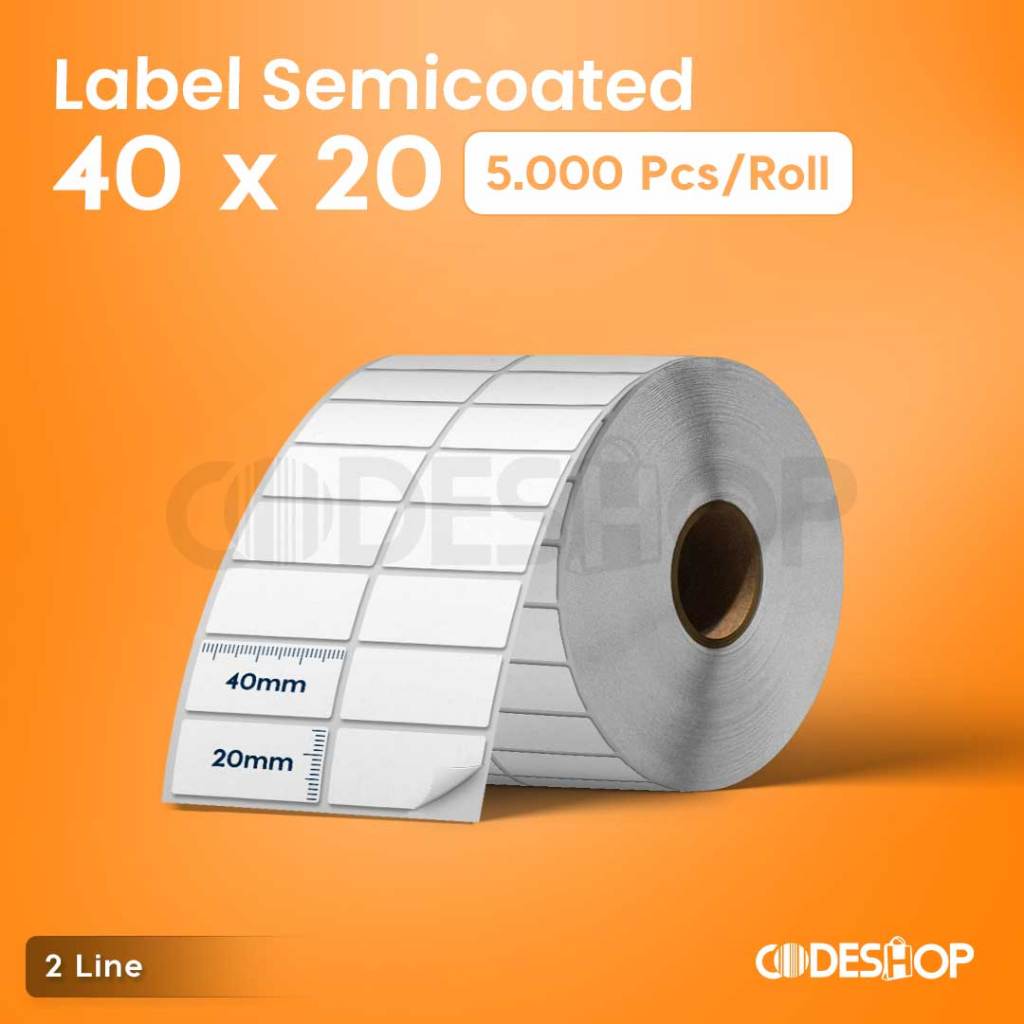 Jual Kertas Label Barcode 40x20 Stiker Harga Label Barcode 40 x 20 ...