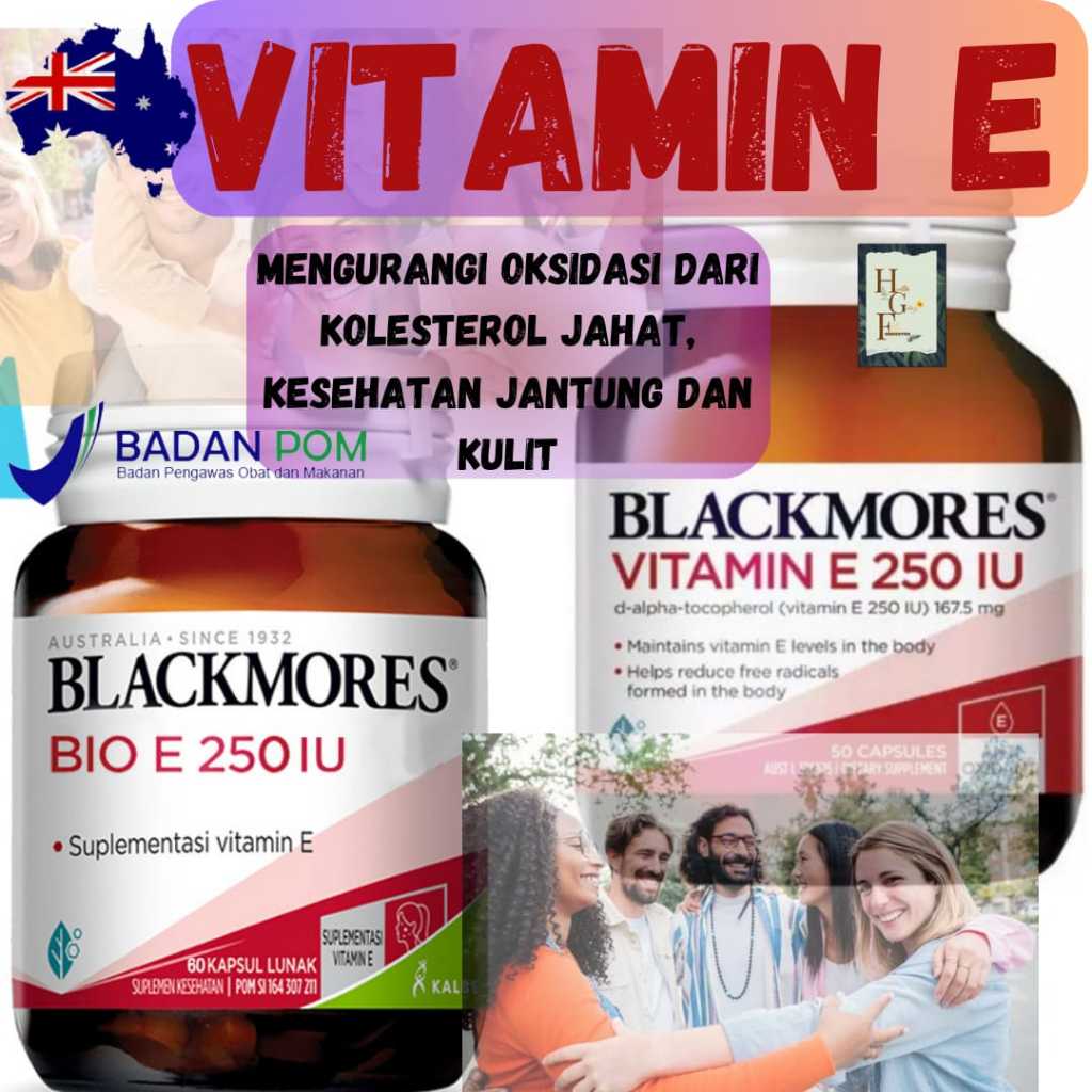 Jual blackmores natural vitamin e bio e 250iu BPOM | Shopee Indonesia