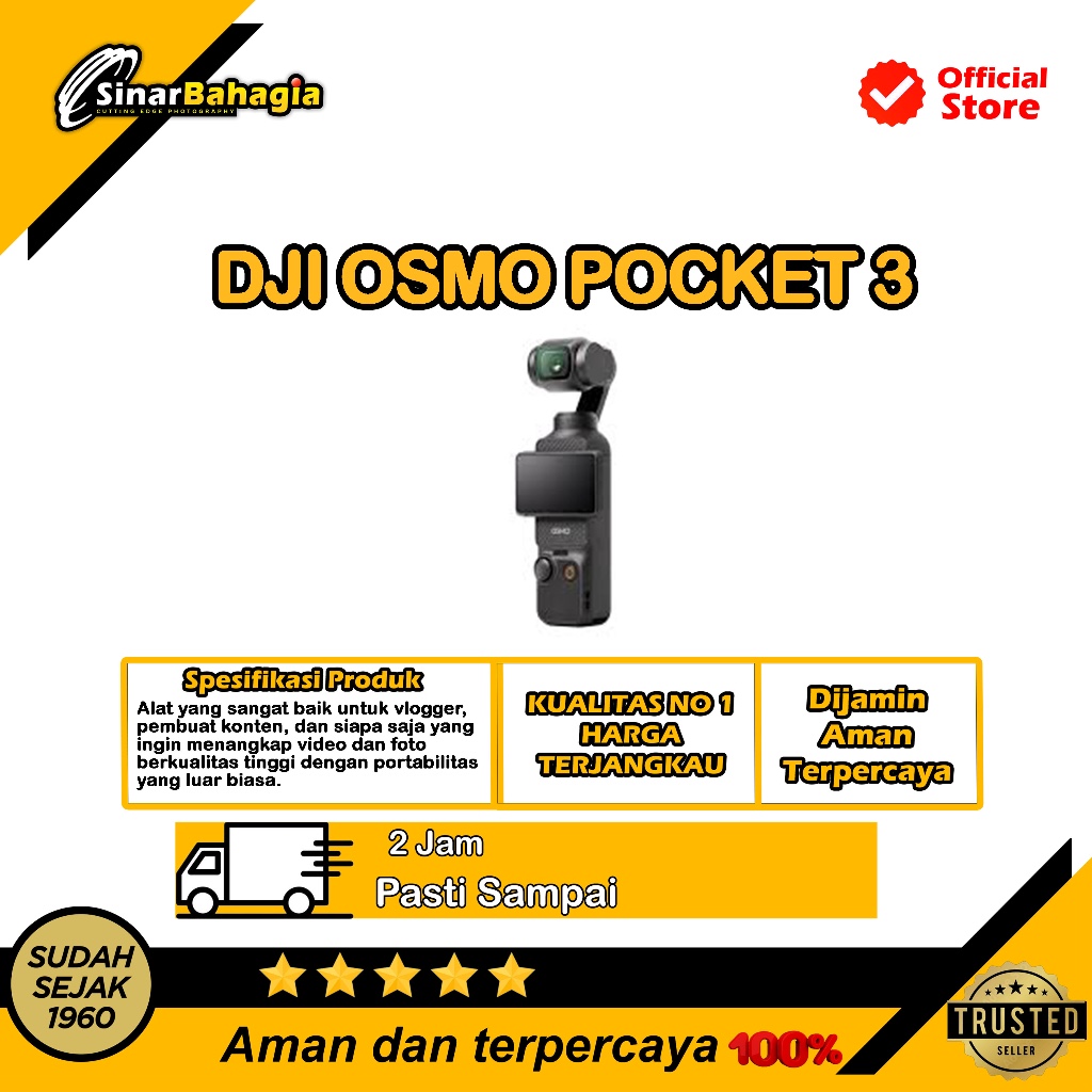 Jual DJI Osmo Pocket 3 Creator Creator Edition Action Camera DJI Pocket 3 Action Cam | Shopee ...