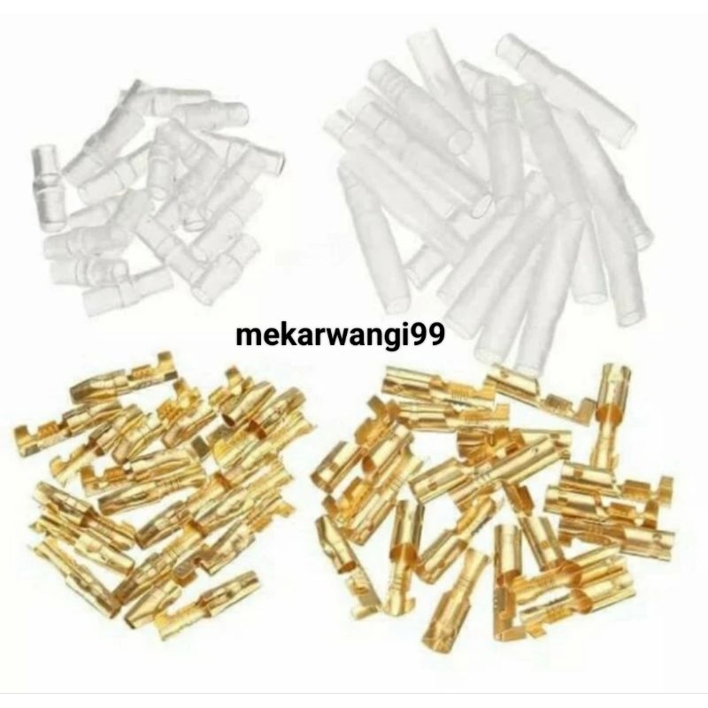 Jual Socket Skun Peluru Kabel Motor Bulat Male Female + Cover ( 100 set ...