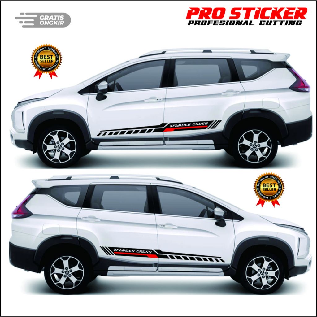 Jual Stiker mobil xpander cuting sticker list body xpander cross ...