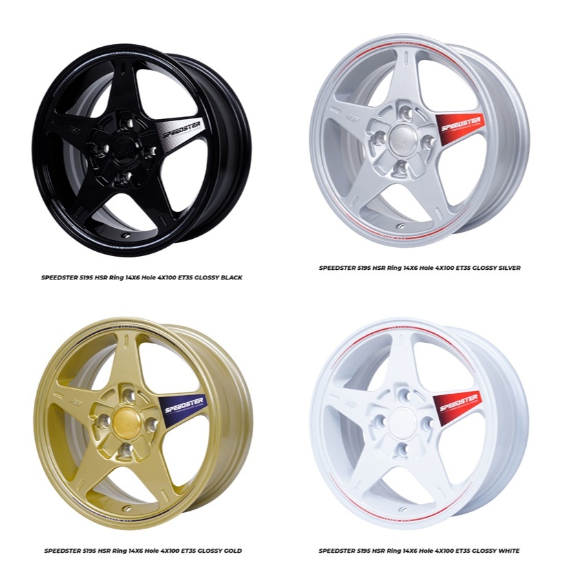 Jual VELG RACING RING 14 HSR SPEEDSTER R14 COCOK MOBIL BRIO AGYA AYLA ...