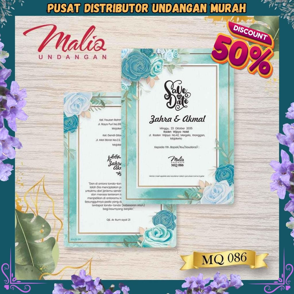 Jual Blangko Undangan Maliq 86 | Blangko Undangan Murah | Blangko ...