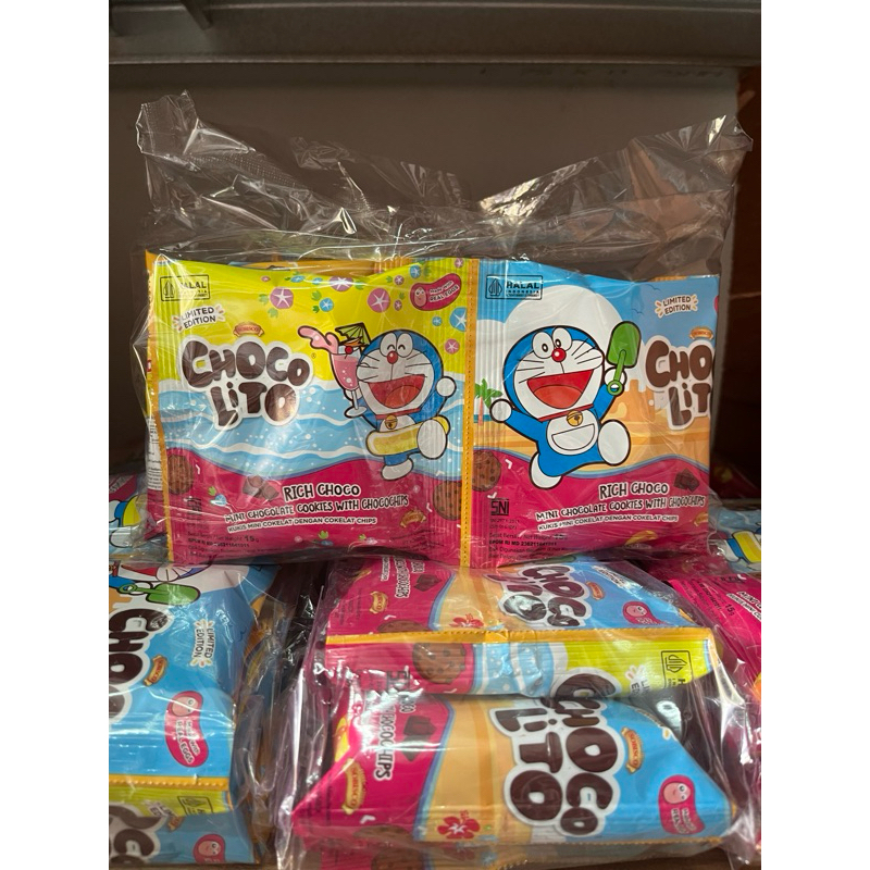Jual Choco Lito ( Cookies dengan taburan Chocochips 1 Pack isi 10 pcs ...