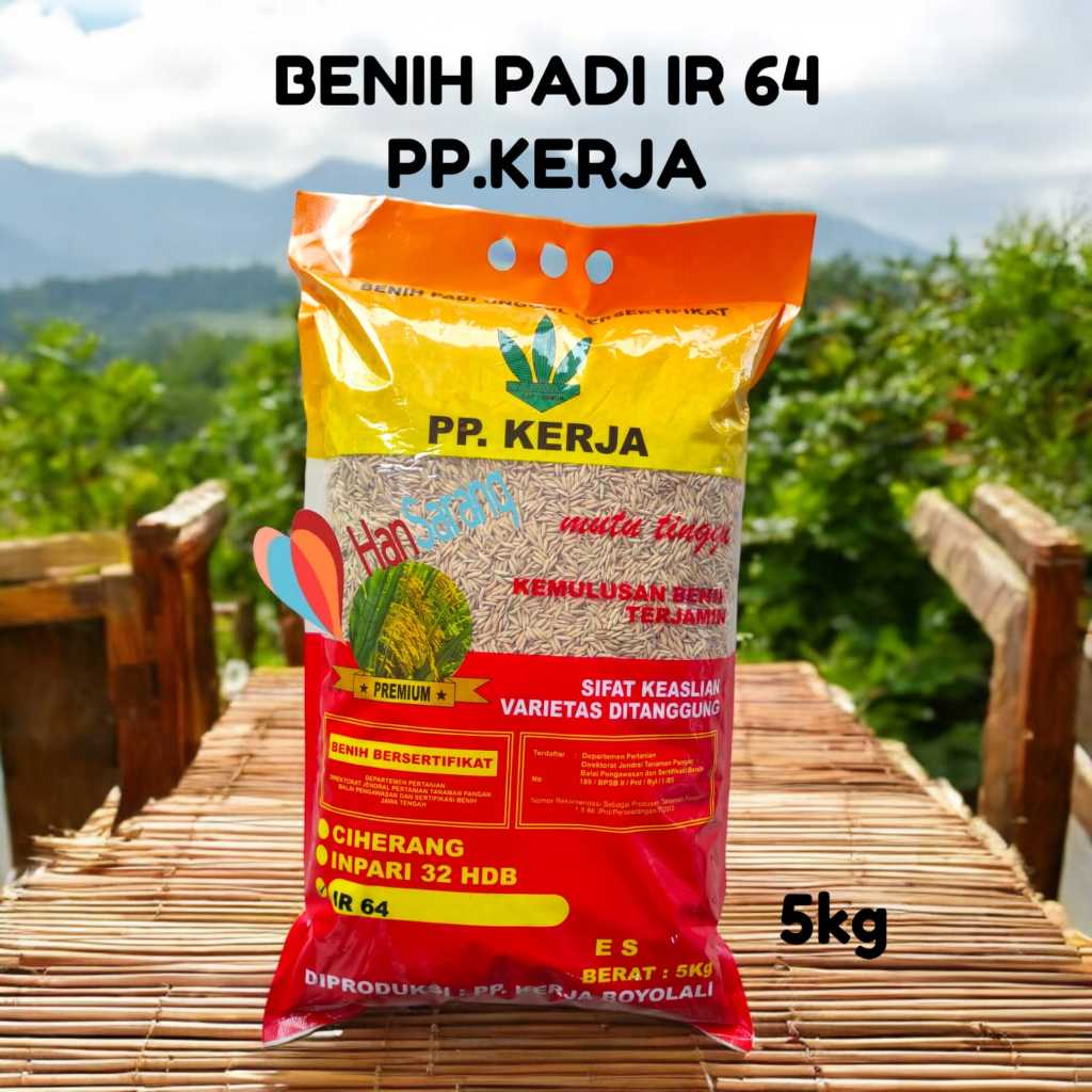 Jual Benih Padi IR 64 Premium 5 Kg PP KERJA | Shopee Indonesia