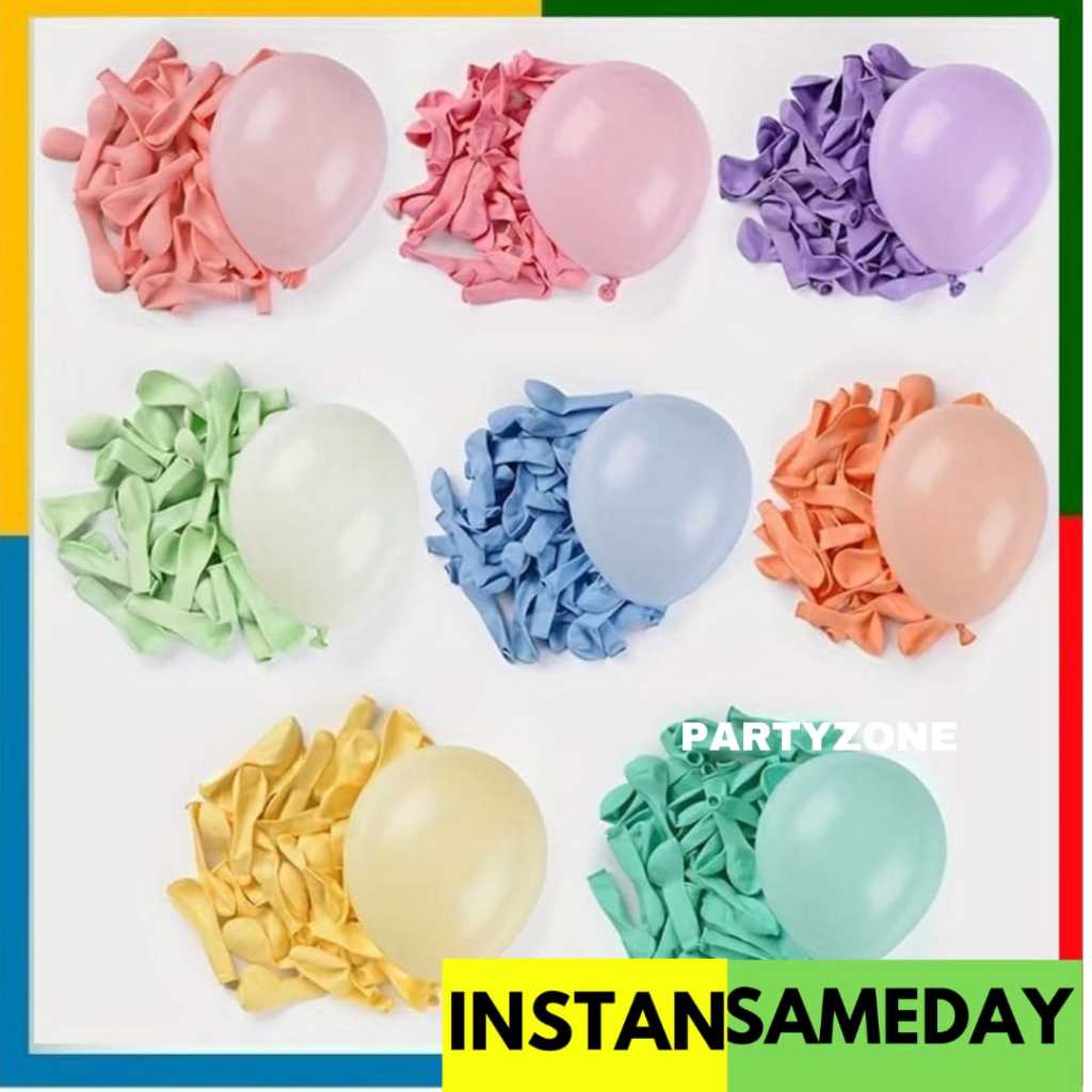 Jual Balon 25pcs Latex Macaron 12inch / Balon Latex Pastel / Balon ...