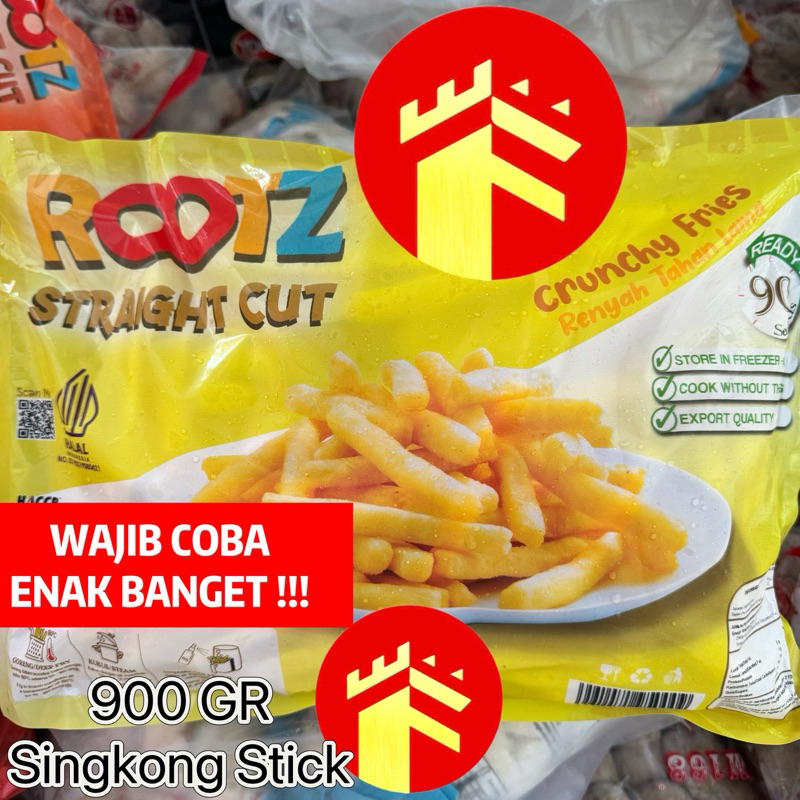 Jual ROOTZ SINGKONG GORENG STICK 900 GR ROOTZ SINGKONG CRINKLE CUT ...