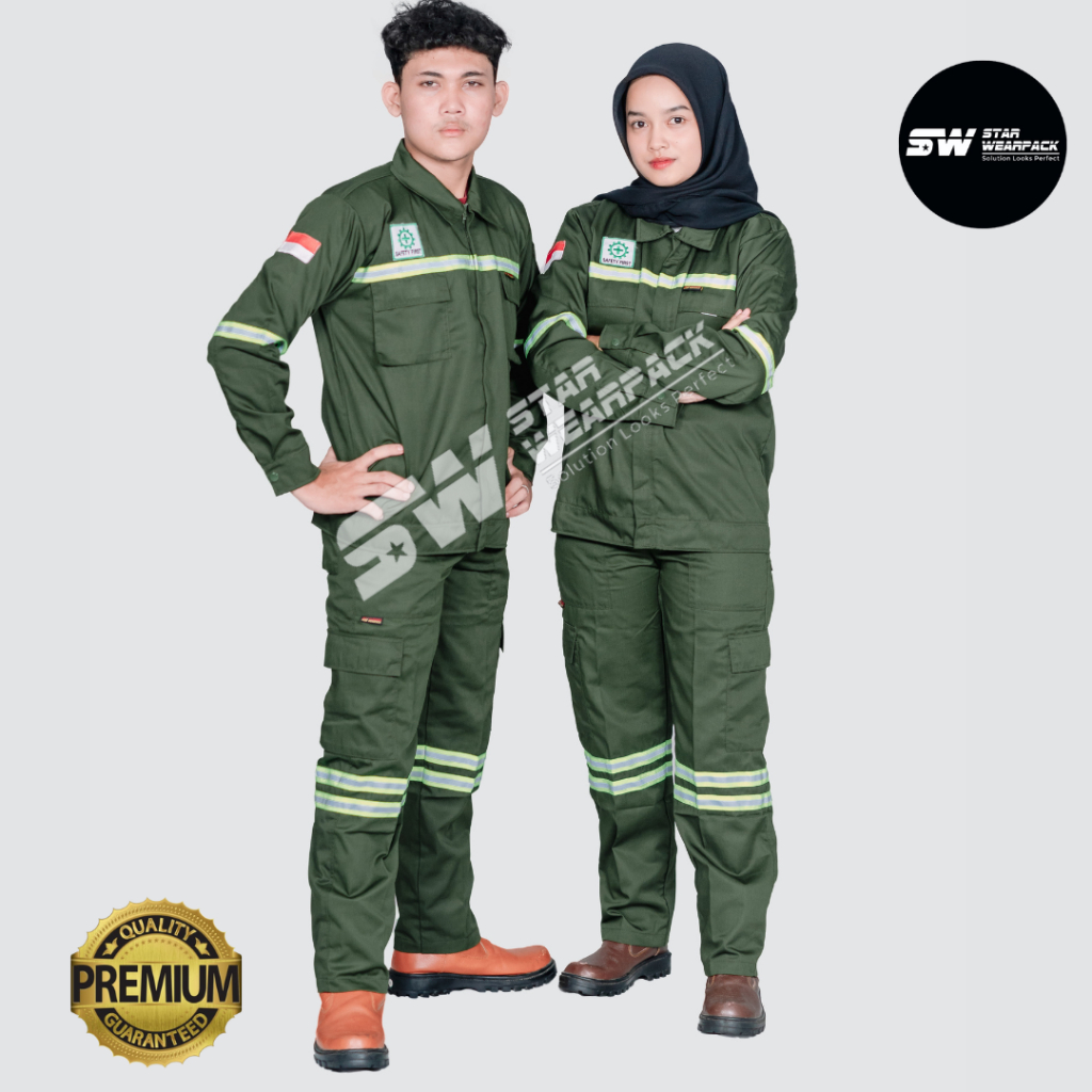 Jual Wearpack Setelan Baju & Celana Warna Army Polos | Shopee Indonesia