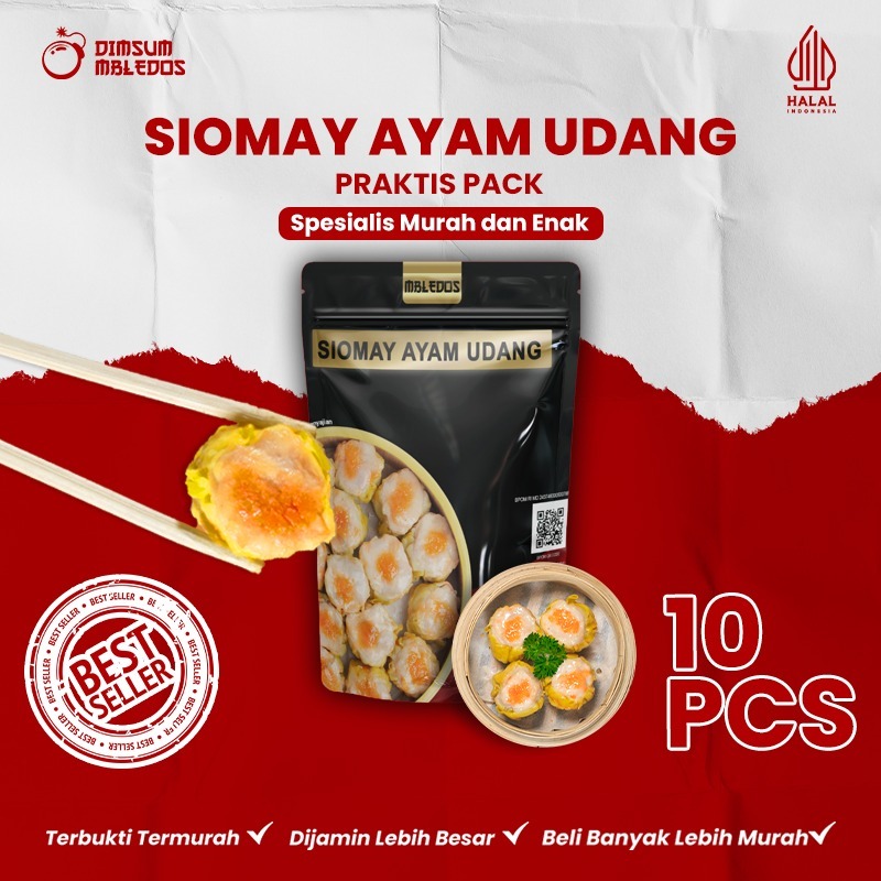 Jual Dimsum Siomay / Siomay Ayam Udang Isi 10 Pcs – Frozen Food Halal Mbledos Praktis Pack ...