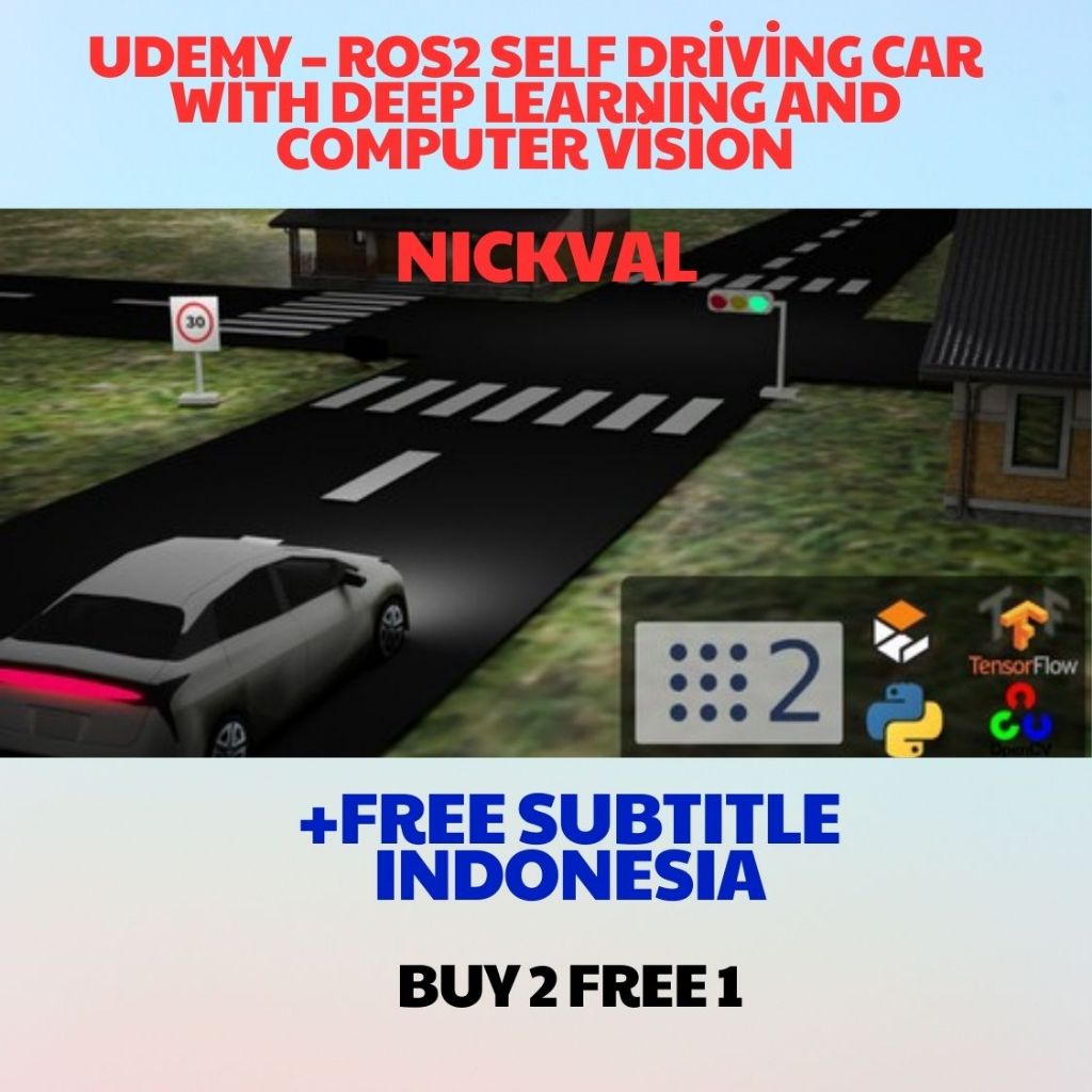 Jual Udemy – ROS2 Self Driving Car with Deep Learning and Computer ...