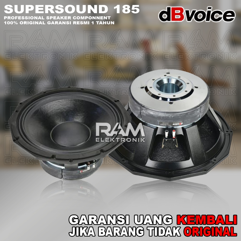 Jual Komponen Speaker 18 Inch DB VOICE SUPERSOUND 185 | SUPER SOUND 185 ...