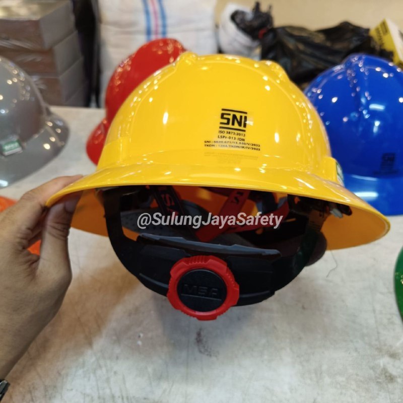 Jual Helm Safety MSA Fullbrim Warna Kuning Original Inner Fastrack ...