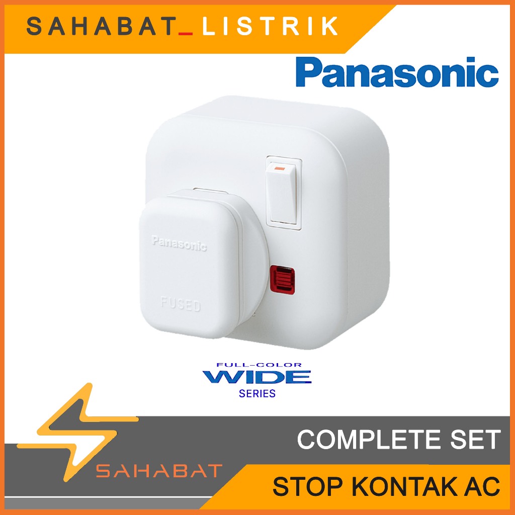 Jual STOP KONTAK AC PANASONIC/ STEKER AC /OUTBOWDUS AC, TIPE WBJ1214W ...