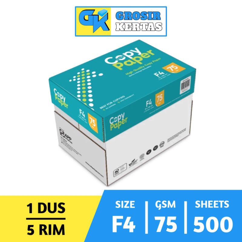 Jual Kertas F4 75 Gram Copy Paper Isi 5 Rim | Shopee Indonesia