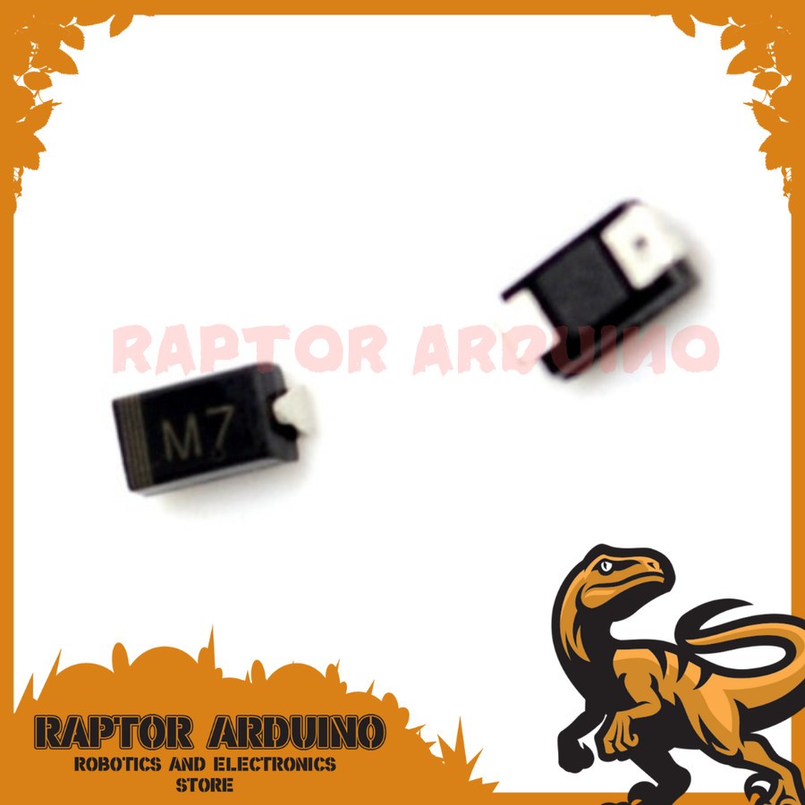 Jual Dioda M7 SMA SMD 1N4007 IN4007 4007 Rectifier Diode 1A 1000V 4x2 ...