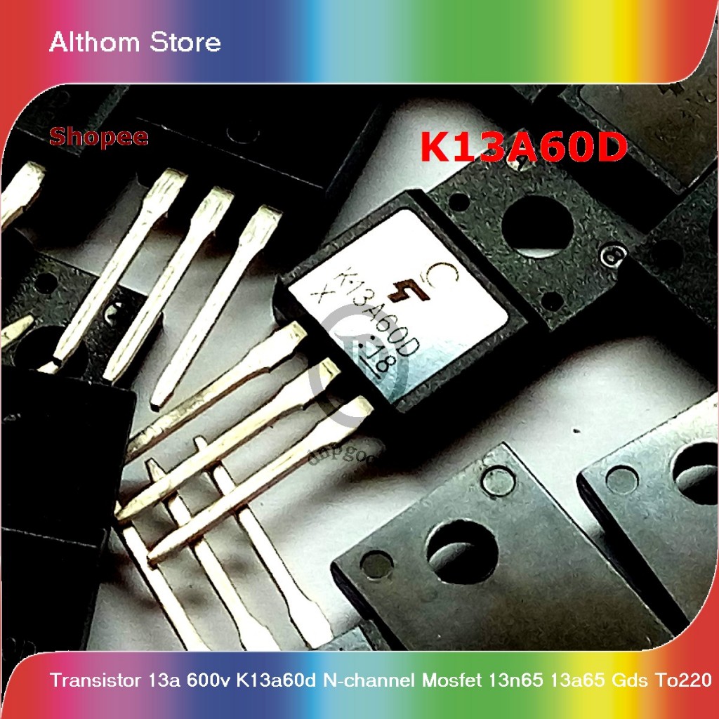 Jual transistor 13a 600v k13a60d n-channel mosfet 13n65 13a65 gds to220 ...