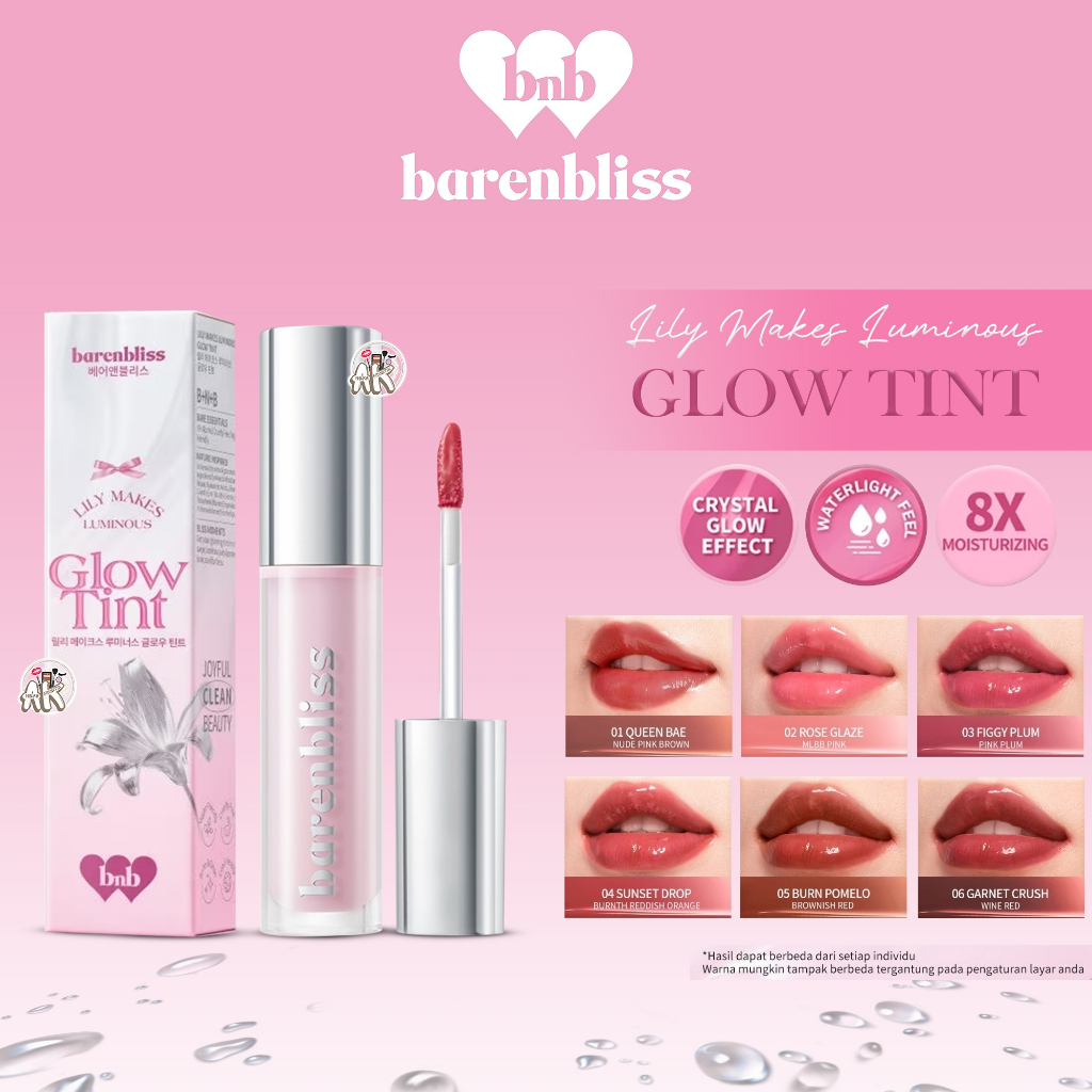 Jual BNB BARENBLISS LILY MAKES LUMONIOUS GLOW TINT ( TAHAN LAMA 12 JAM ...