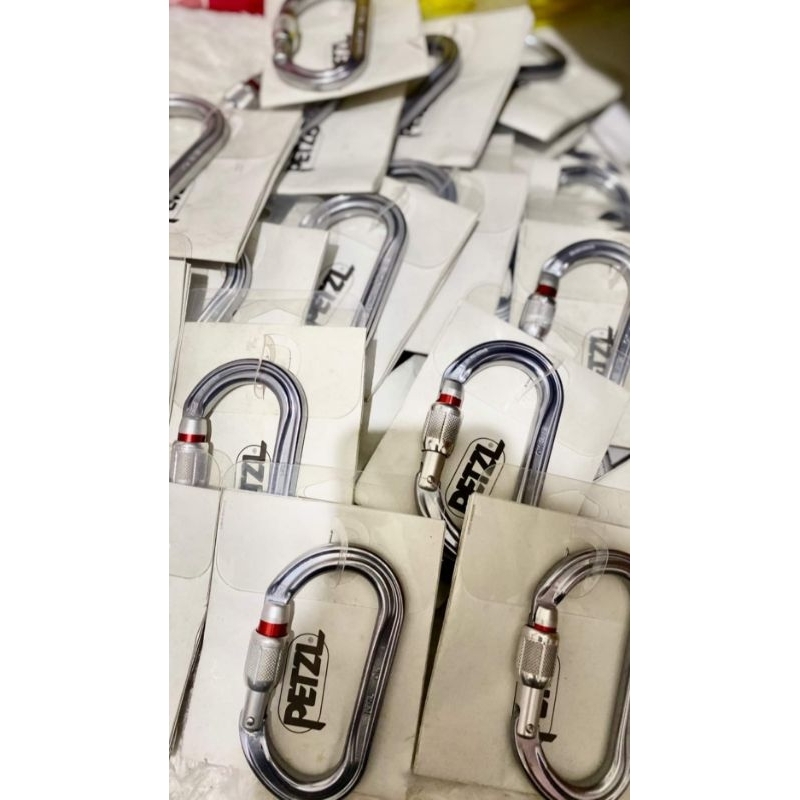 Jual carabiner safety screw pear shape alloy petzl attache, petzl OK ...