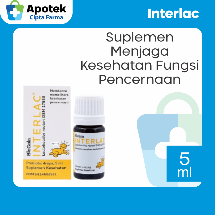 Jual Interlac Drops Interlac Drop Untuk Bayi Interlac Probiotics ...