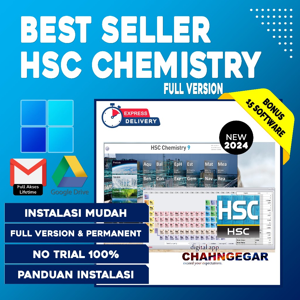 Jual Outotec HSC Chemistry 9.5.1.5 Full Hitung Termodinamika Software ...