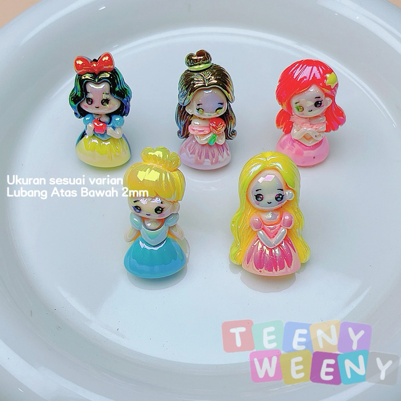 Jual Y142 1Pcs UV Beads (Lubang) Luxury Karakter Princess Disney ...