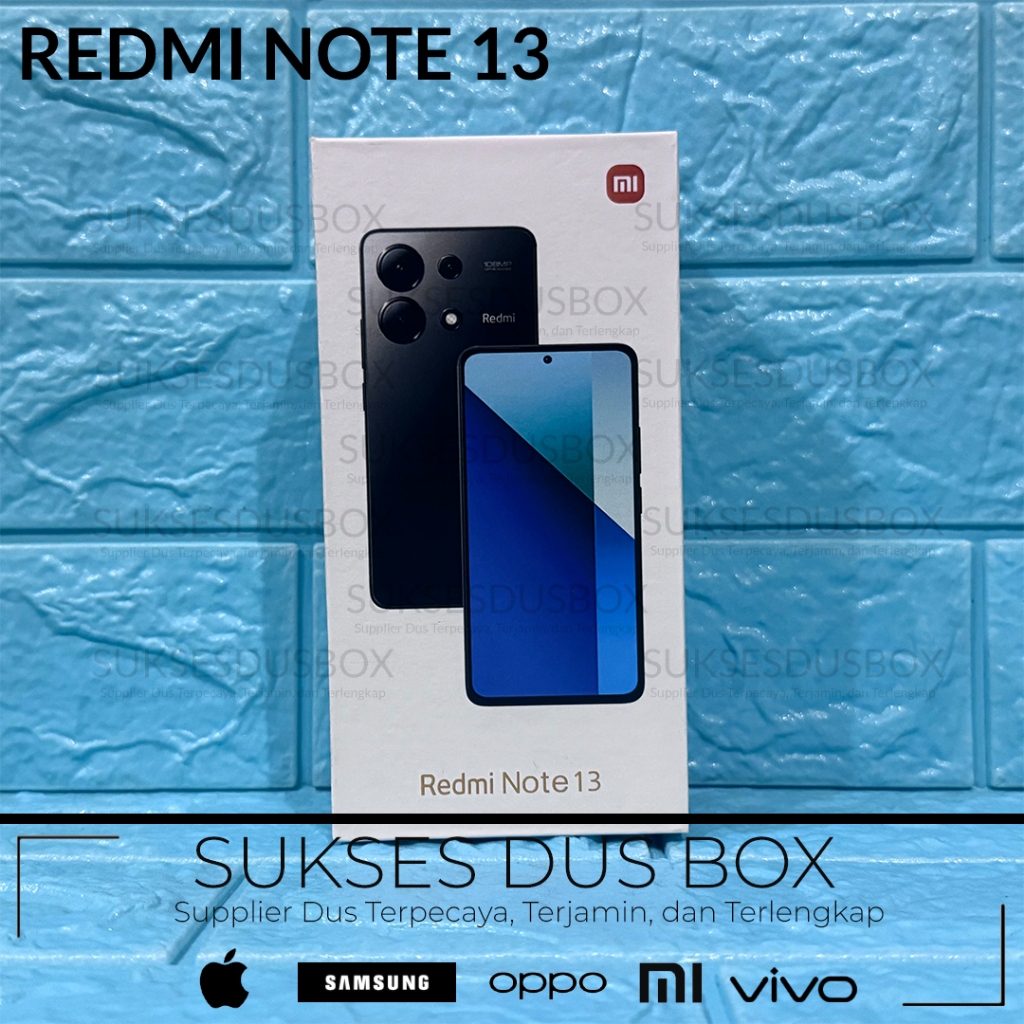 Jual KOTAK DUSBOX REDMI SERI NOTE 13 - FREESTIKER DAN READY FULLSET | Shopee Indonesia