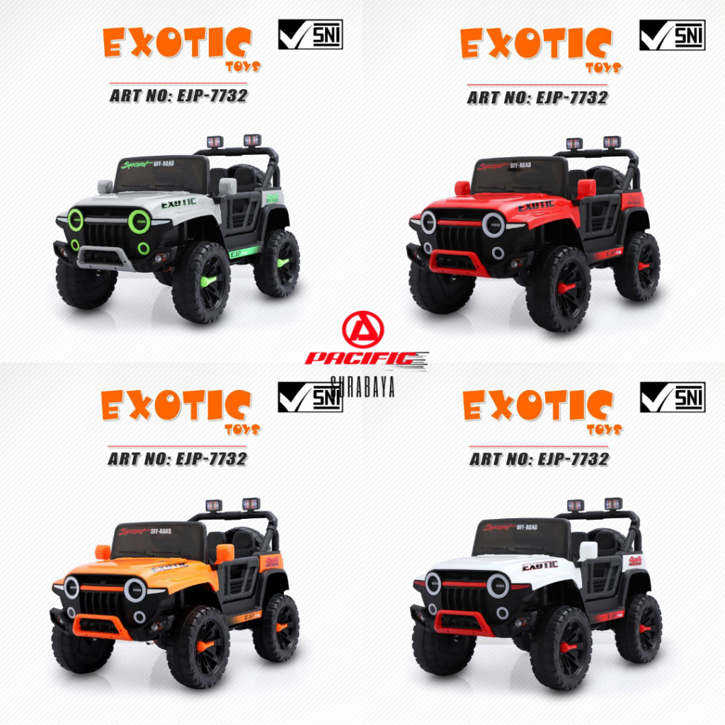 Jual (FREE BUBBLE WRAP) MOBIL JEEP AKI ANAK EXOTIC EJP 7732 DENGAN ...