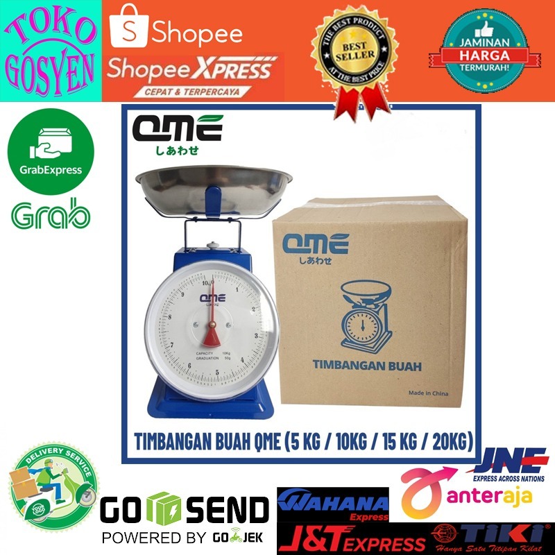 Jual Timbangan Buah Manual QME 5 kg, 10 kg, 15 kg, 20 kg | Shopee Indonesia