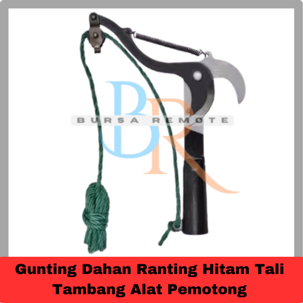 Jual Gunting Dahan Ranting Hitam Tali Tambang Alat Pemotong Dahan Pohon ...