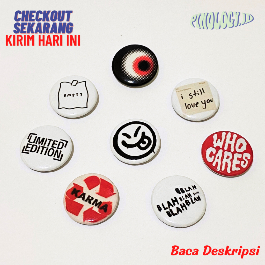 Jual Pin Tas Murah Pin Kecil 2cm Pin Bros Eceran Termurah dan Paket ...