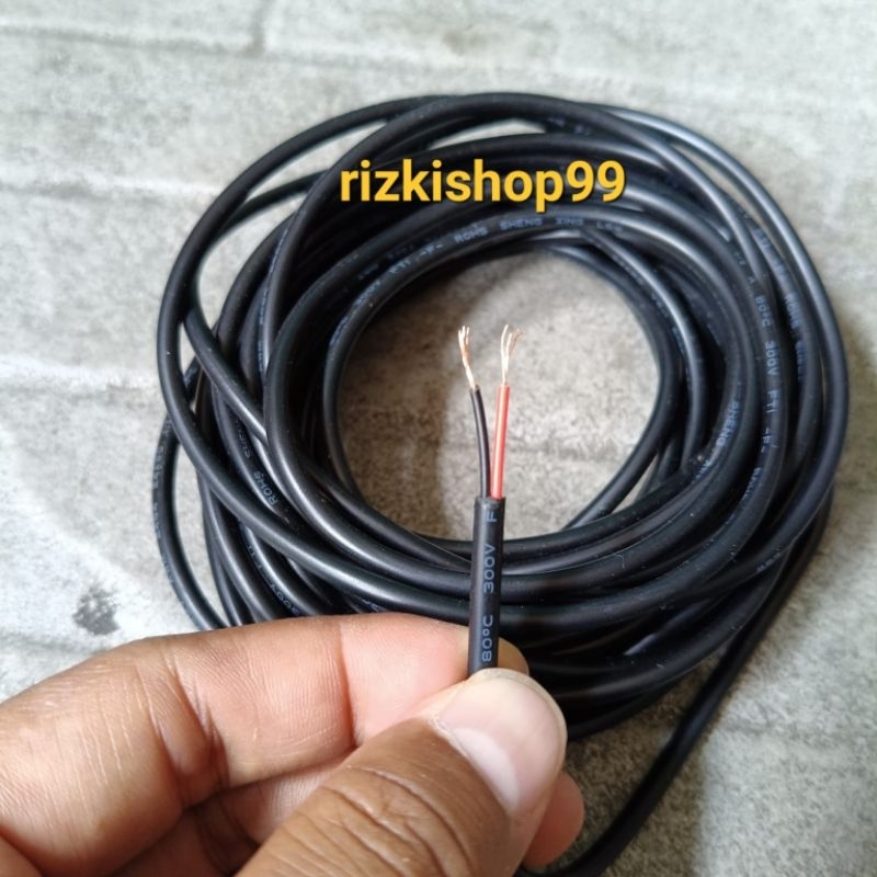 Jual Kabel isi 2 ( 1 meter ) kabel AWG 24 2 jalur | Shopee Indonesia