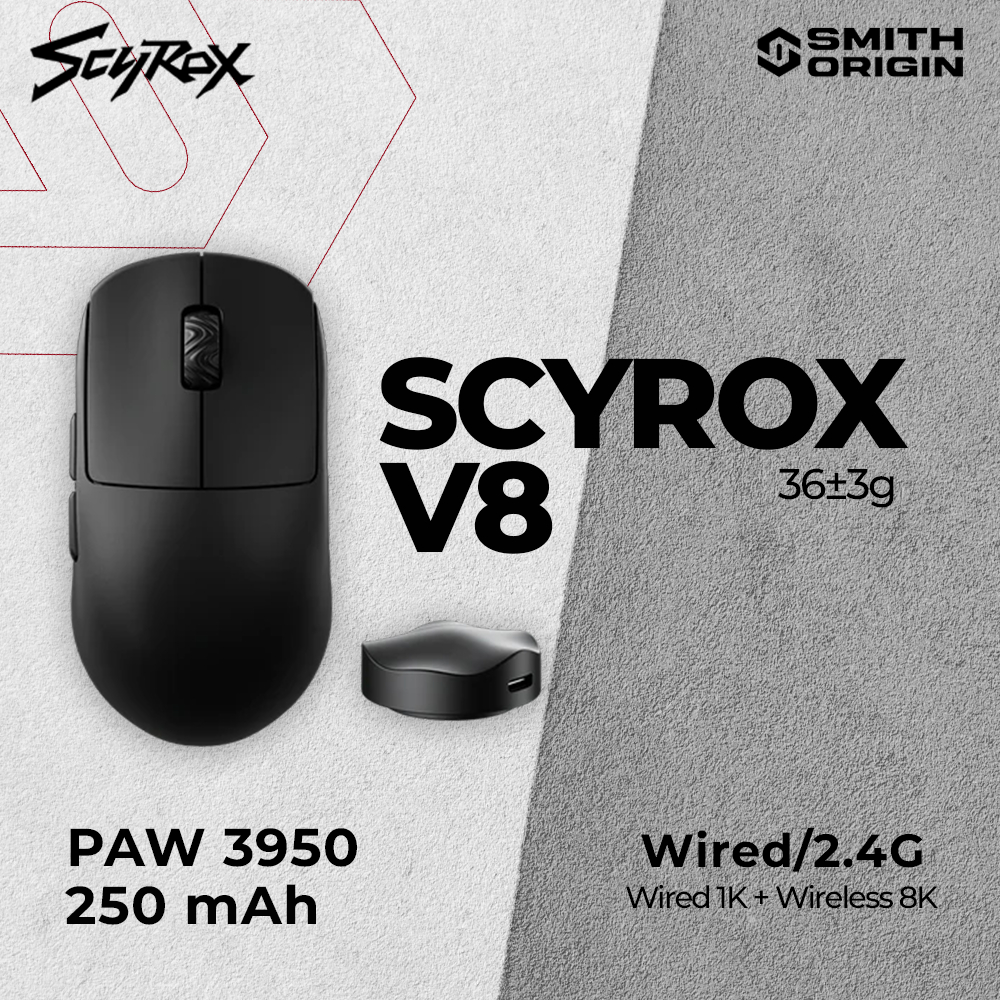 Jual Scyrox V8 PAW3950 8K Gaming Mouse | Shopee Indonesia