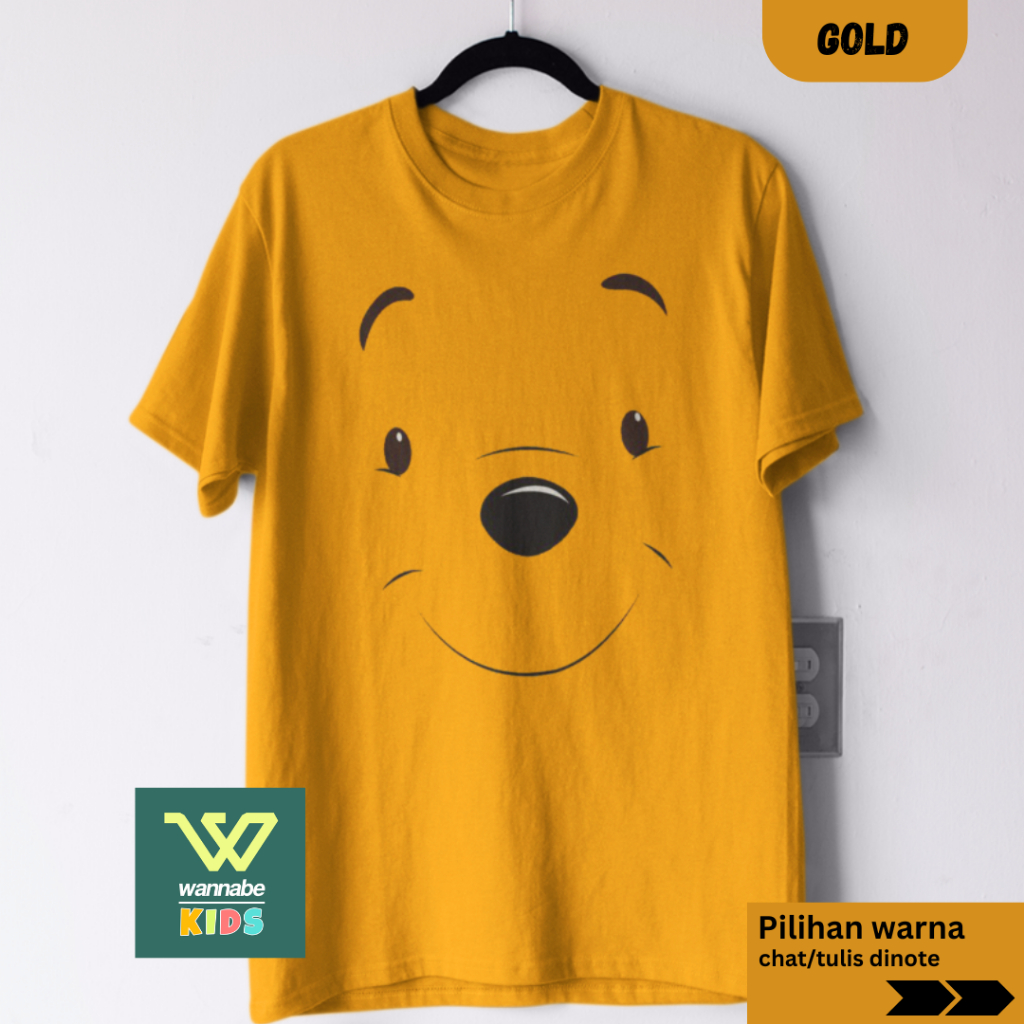 Jual Kaos Winnie The Pooh Dewasa S–7XL Big Size Jumbo & Anak XS–XL ...
