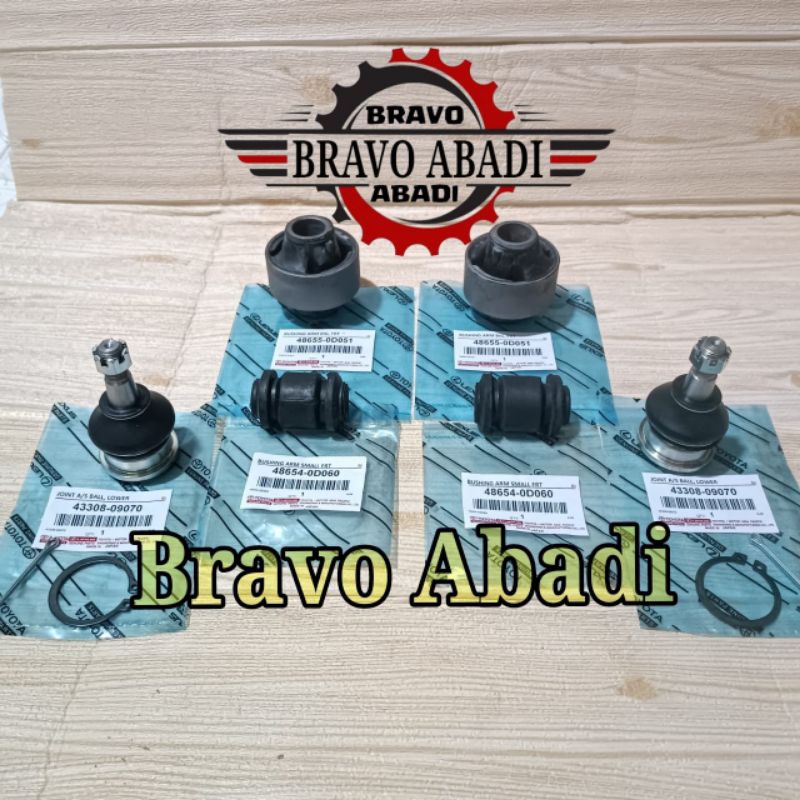 Jual Bushing Arm Besar + Kecil + Ball Joint Yaris , New Vios / Vios Gen ...
