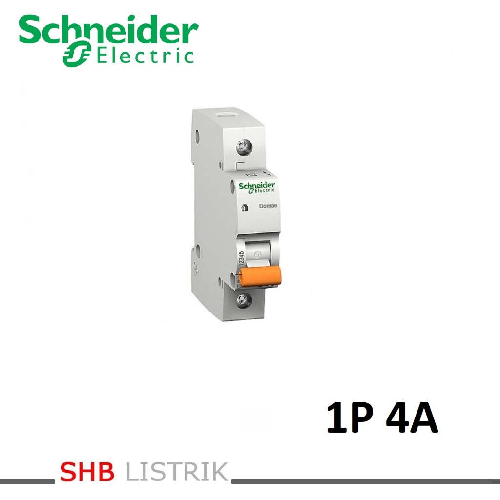 Jual MCB SCHNEIDER 4A 1PHASE/ MCB 4 AMPER | Shopee Indonesia