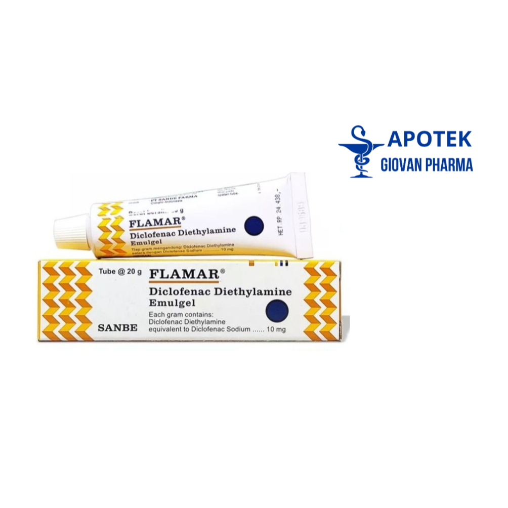 Jual Flamar Gel 20 gr Gel Nyeri Sendi Nyeri Otot Radang Sendi Flamar ...