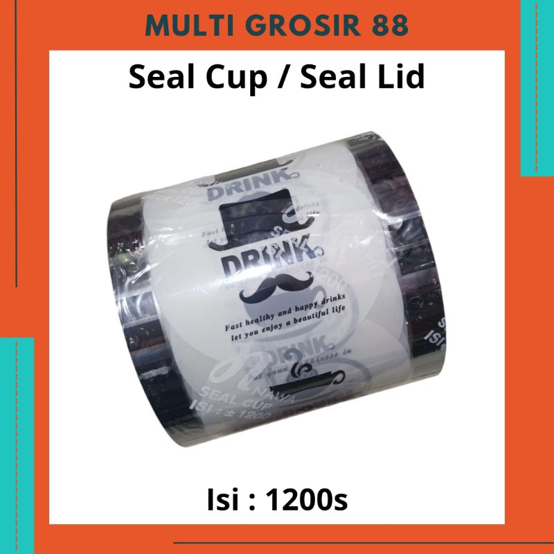Jual MG88 Plastik Lid Seal Cup Gelas Pop Ice Boba Es Teh Jumbo Jus OZ Motif Polos Kartun Drink ...