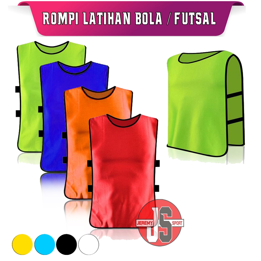 Jual Rompi Bola Futsal Polos Rompi Latihan Model Karet | Shopee Indonesia