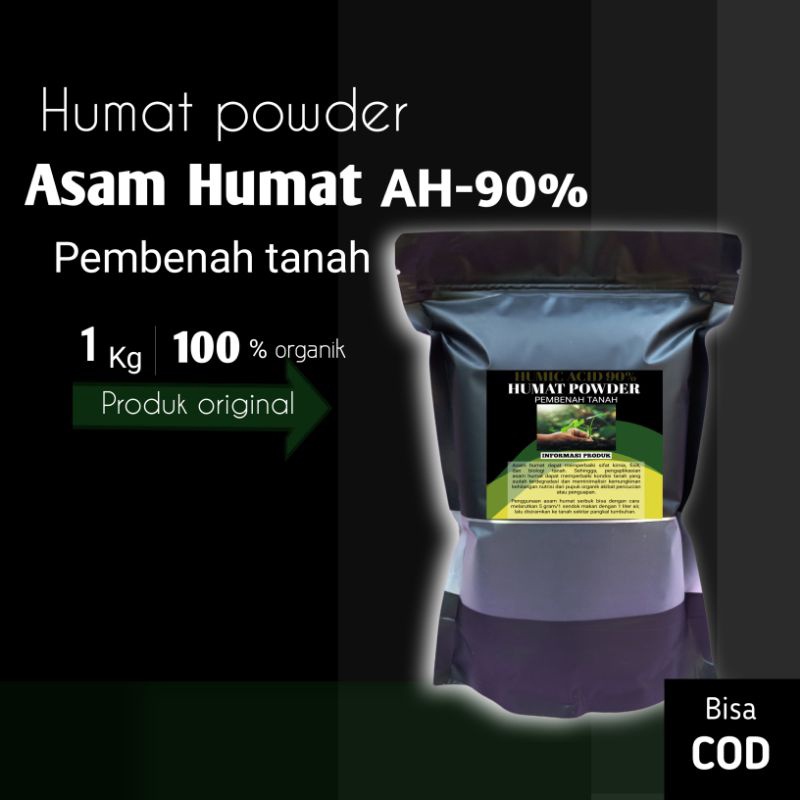 Jual Asam Humat Humic Acid 1kilo Pupuk pembenah Tanah alami untuk kesuburan tanaman cabai padi ...