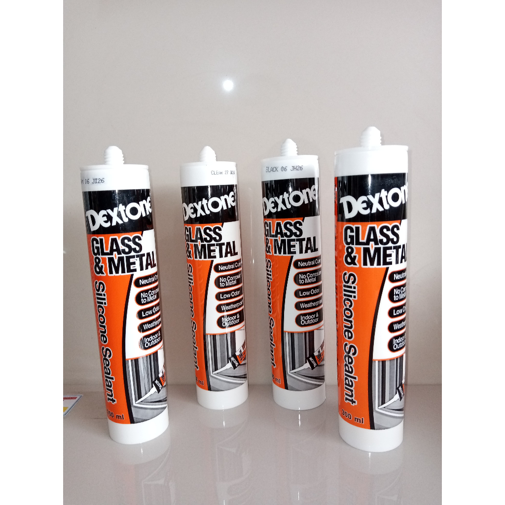 Jual Lem Sealant Botol White Dextone Neutral / Lem Kaca Putih Dextone ...