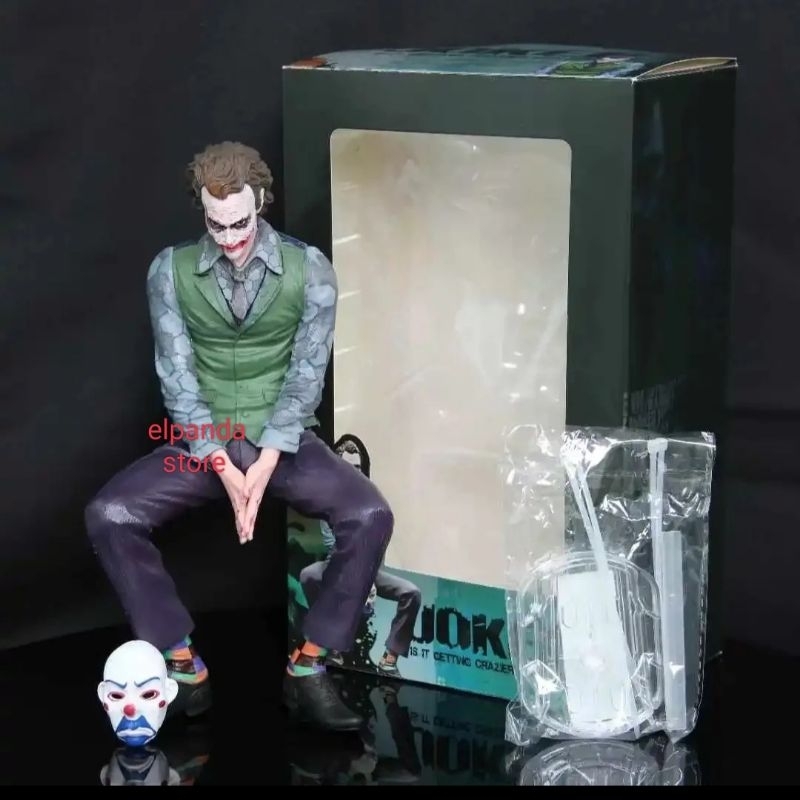 Jual DC Suicide Squad Joker Style Sitting Green Suit Heath Ledger ...