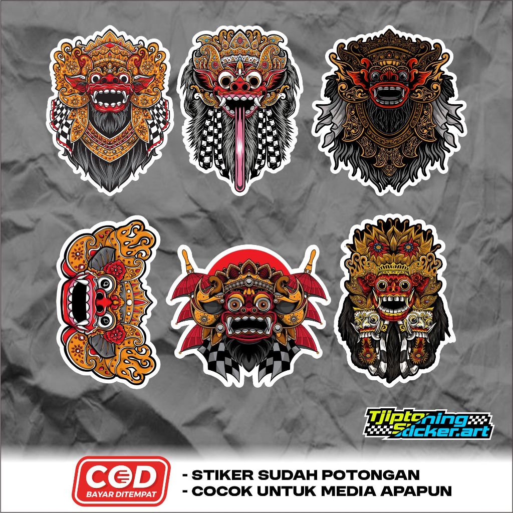 Jual stiker barong bali - stiker barong indonesia - barong bali ...