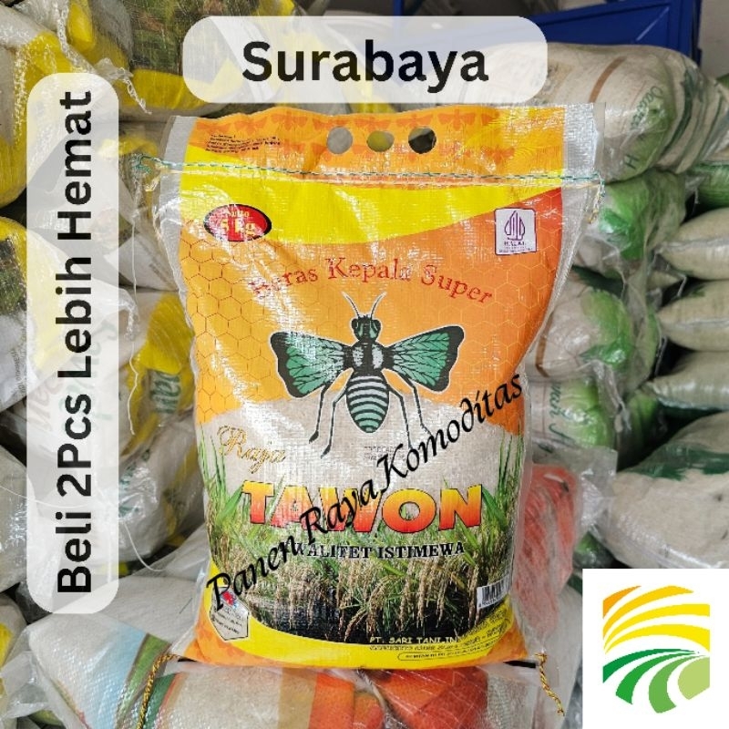 Jual Beras Raja Tawon Kuning 5Kg | Shopee Indonesia