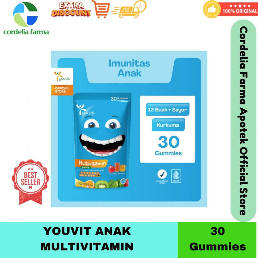 Jual Youvit Multivitamin anak Gummy 30 pcs | Shopee Indonesia