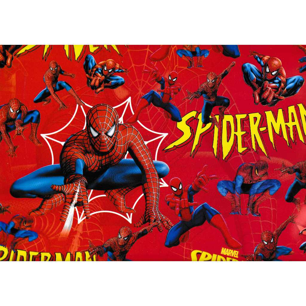 Jual KERTAS KADO GLOSSY SPIDERMAN MERAH TERANG | Shopee Indonesia