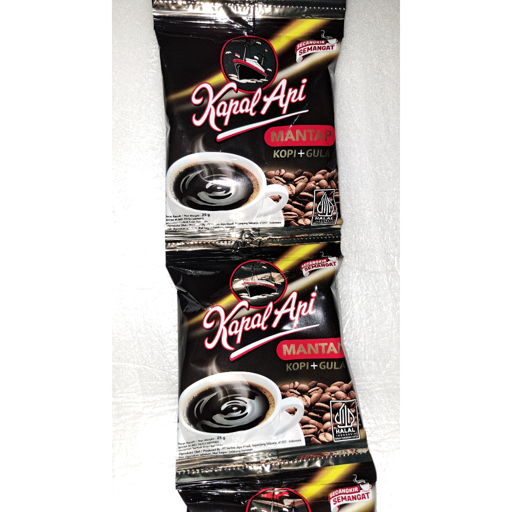 Jual KAPAL API Mantap - 10 Sachet (Renceng) / KAPAL API Kopi + Gula ...